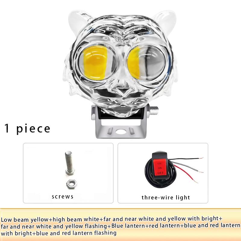 Cheap 8 Modes LED Lens Spotlight Motorcycle Spotlights Headlight ...