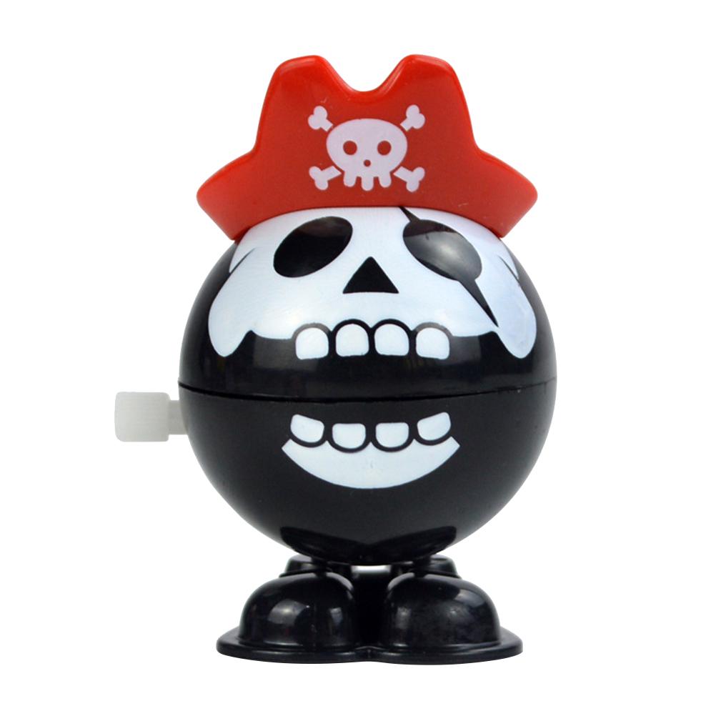 Skull Pirate Chattering Teeth Wind Up Toys Halloween Novelty Plaything ...