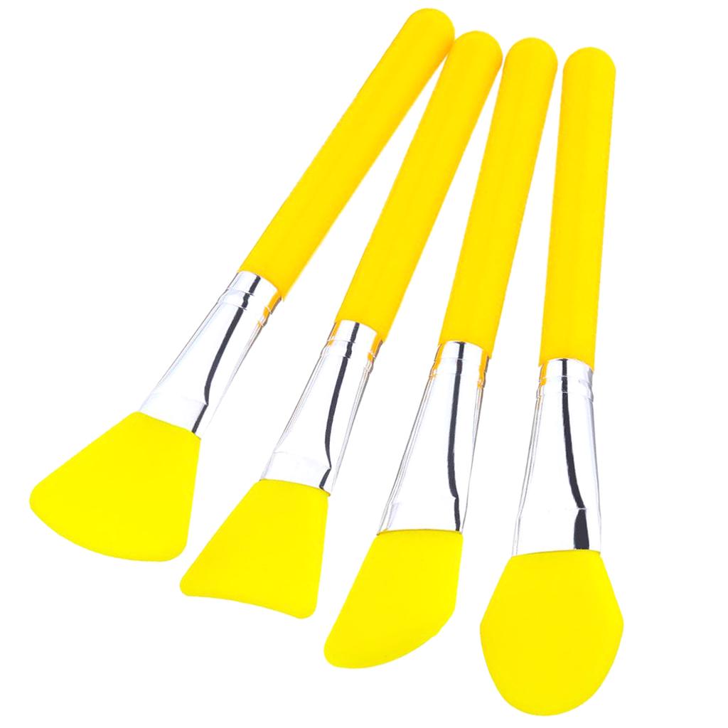 Buy 4x Silicone Soft Face Mask Brushes Mud Mask/Body Lotion Applicators ...