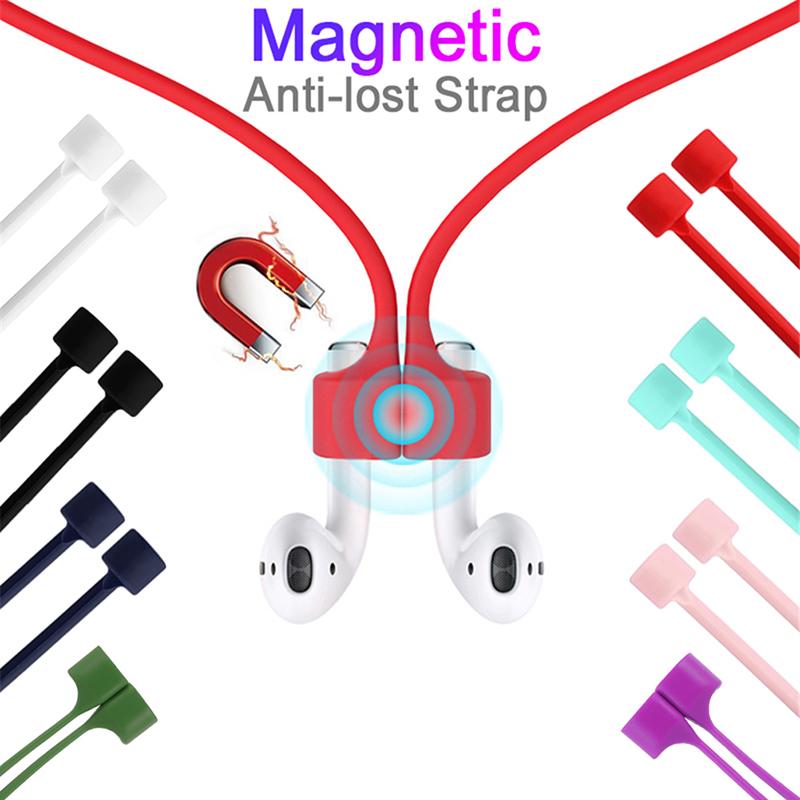 Buy 1Pc Earphone Anti Lost Strap Accessories Silicone Magnetic Cable ...