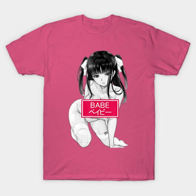Buy Men Premium Cotton T Shirt Hentai Waifu Ahegao Babe Girl Anime