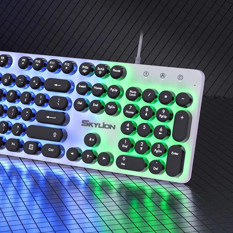 Buy V8 Gaming Keyboard and Mouse Set Punk Manipulator Luminous Gaming ...