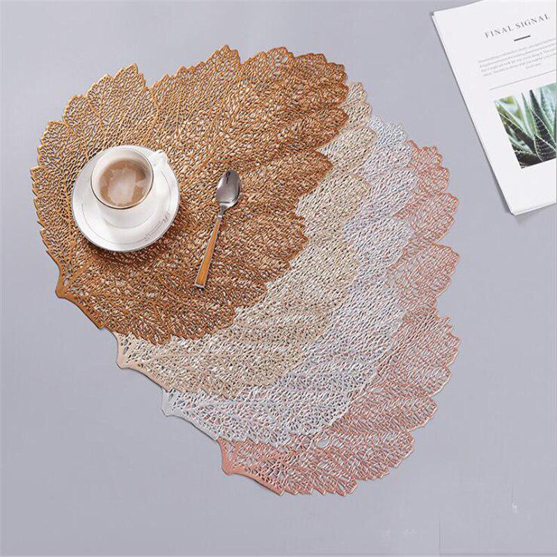 Buy Placemat Table Pad Simulation Plant Leaf Decorative Table Pad ...