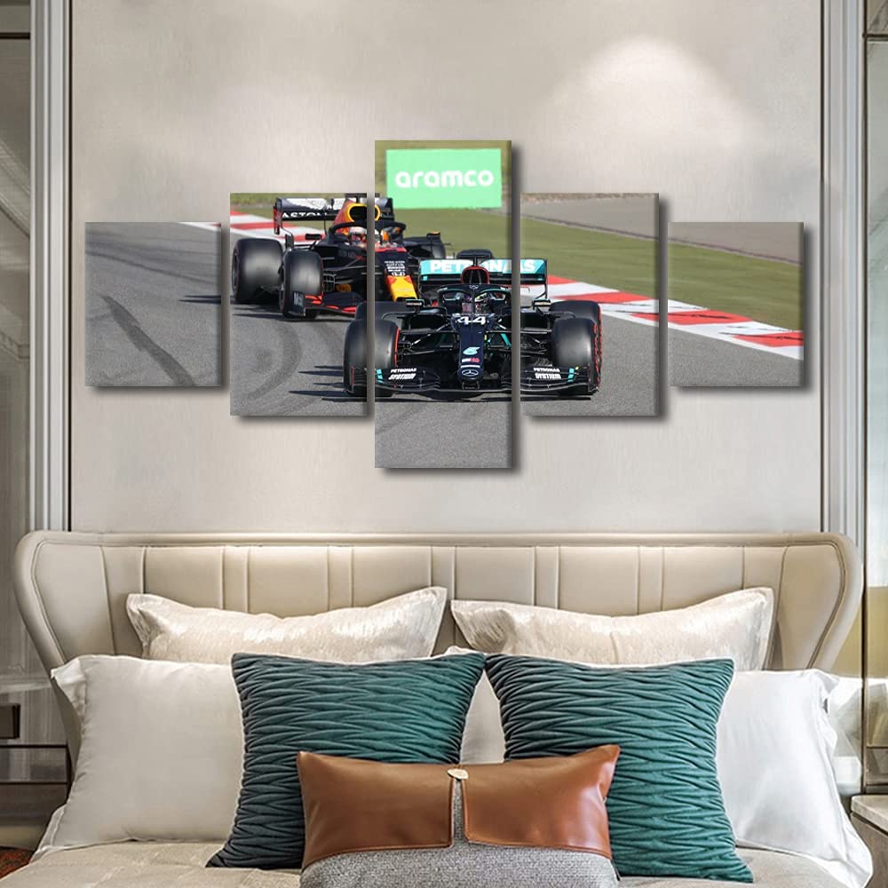 Cheap 5Pcs Rustic F1 Racing Car House Paitings Sports Car 5 Pieces ...