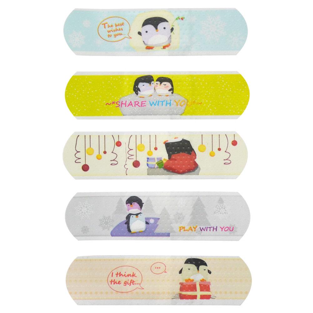 Buy 100Pcs Variety Patterns Bandages Cute Cartoon Waterproof Band Aid ...