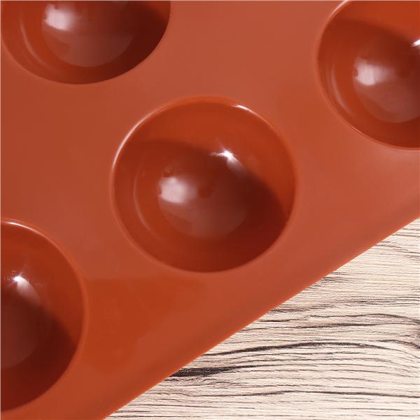 Buy 6-Cavity Half Circle Silicone Mold for Desserts Ice Cream Bombes ...