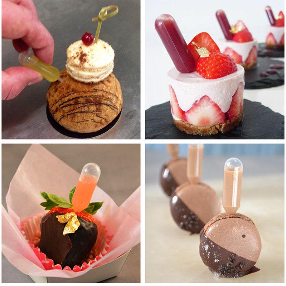 Buy 50 Pcs Jelly Injector Ice Cream Cupcake Dessert Droppers Straw ...