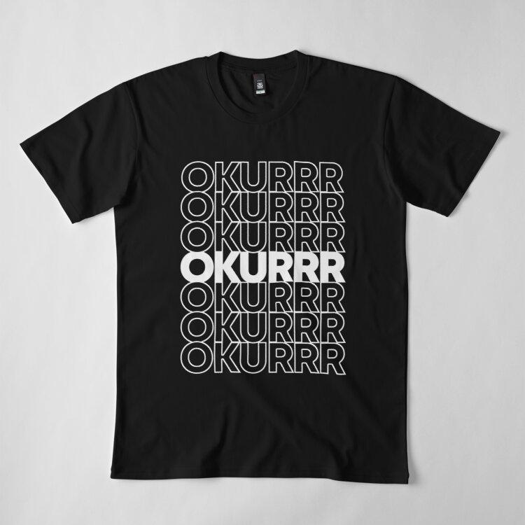 Buy Men's Premium T-shirt 200gsm Cotton Double Yarn Tees Retro Okurrr ...