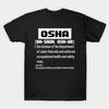 Unisex Moda TShirt Osha Officer Baskı TShirt Plus Boyut XS-6XL T-Shirt ...