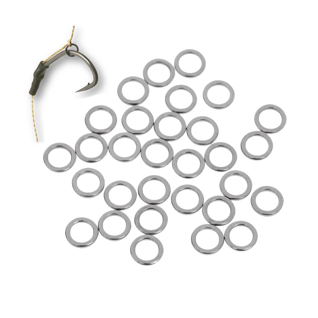 Buy Stainless Steel Fishing Rig Rings Terminal Tackle Round Boilie Bait ...