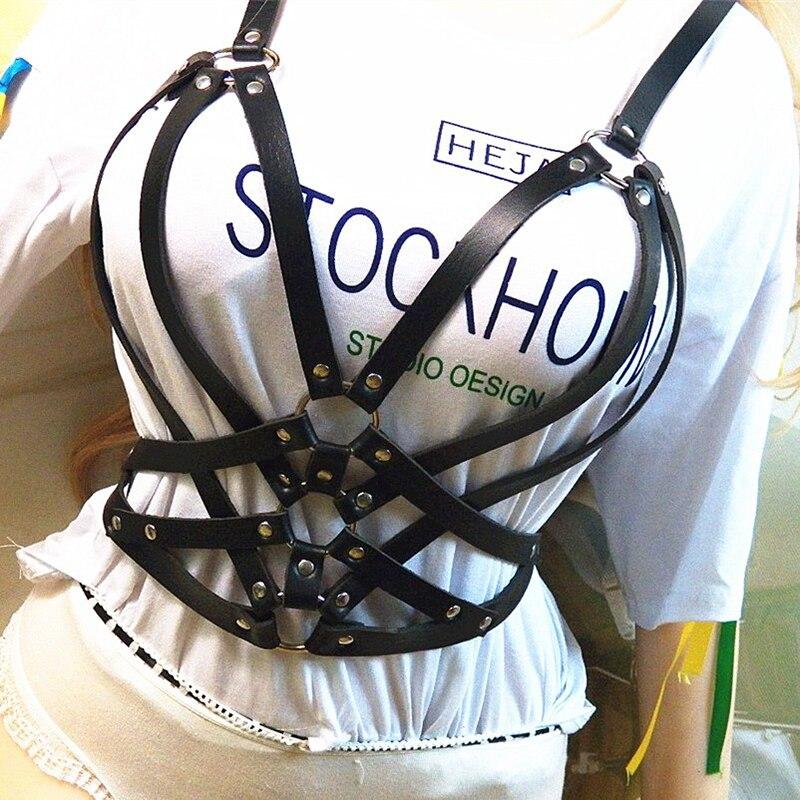 Buy New Choker Harness Body Bust Chest Bra Open Bust Lingerie Restraint ...