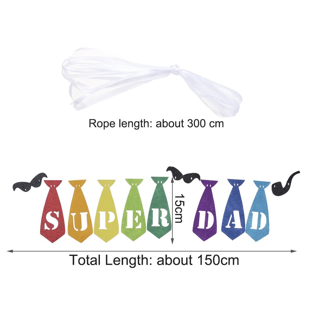 Buy Super Dad Banner Father's Day Bunting Garland Party Decoration ...