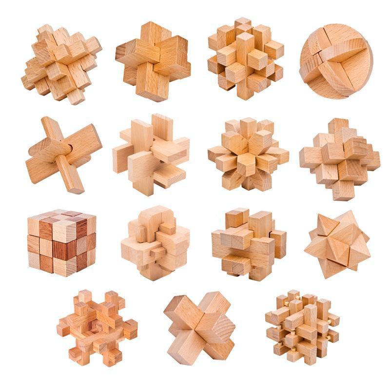 💰Koupit online: Beech Luban Ball Kongming Lock Brain Teaser, Wooden ...