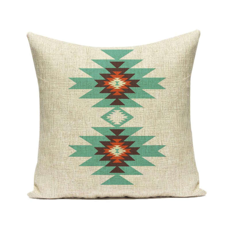 Satın alın Pillowcase Bohemian Aztec Geometric Pattern Cushion Cover ...
