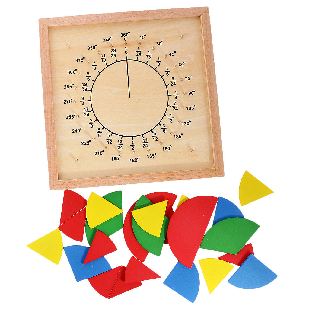 Buy Circular Mathematics Fraction Division Board Math Teaching Aids ...