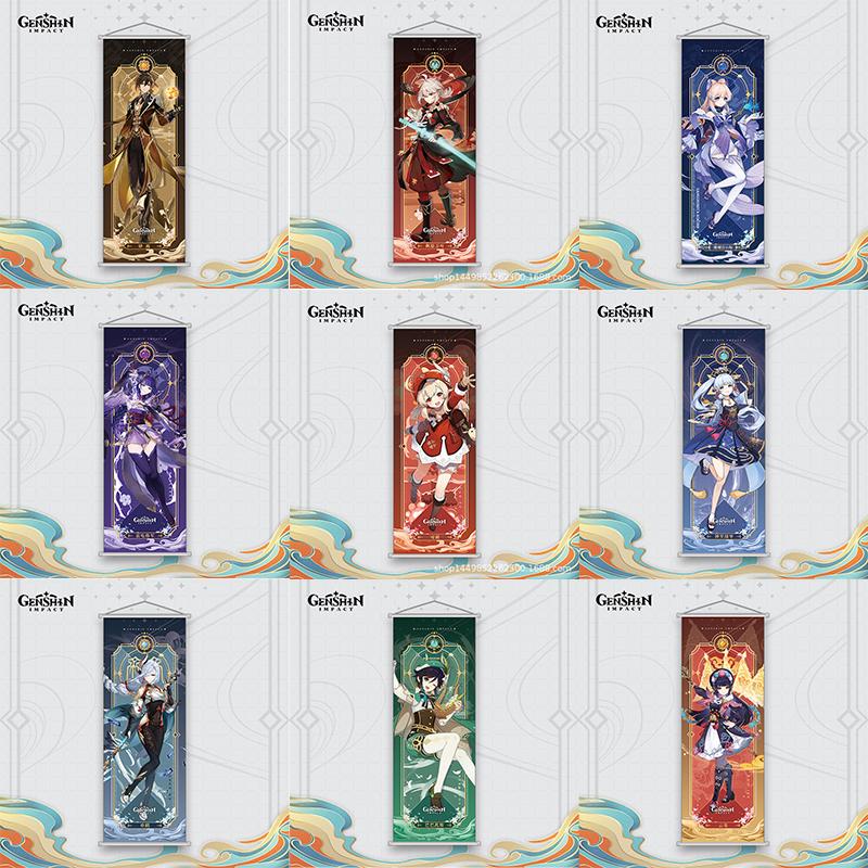 Buy Genshin Wall Nahida Poster Scroll Albedo Wall Hanging Canvas ...