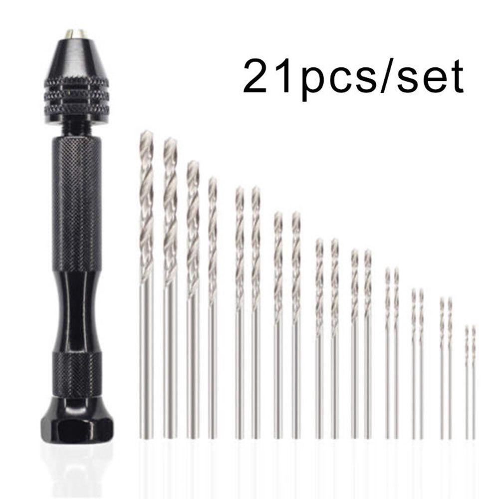 Buy Precision Aluminum Mini Micro Pin Vise Set Fruit Pit Hand Drill for ...