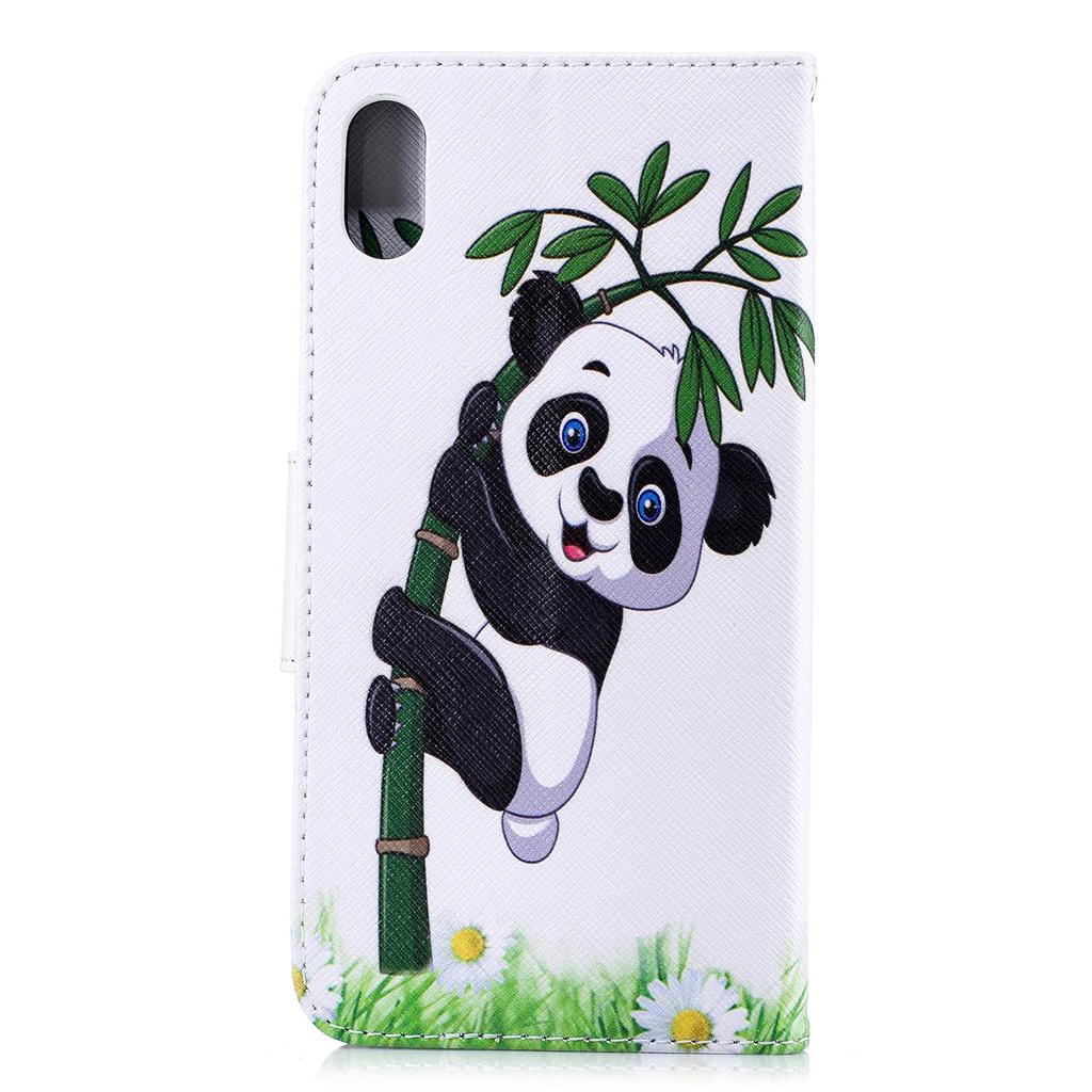 Buy Cute Panda Painted Pattern PU Leather Flip Wallet Card Cash Pocket ...