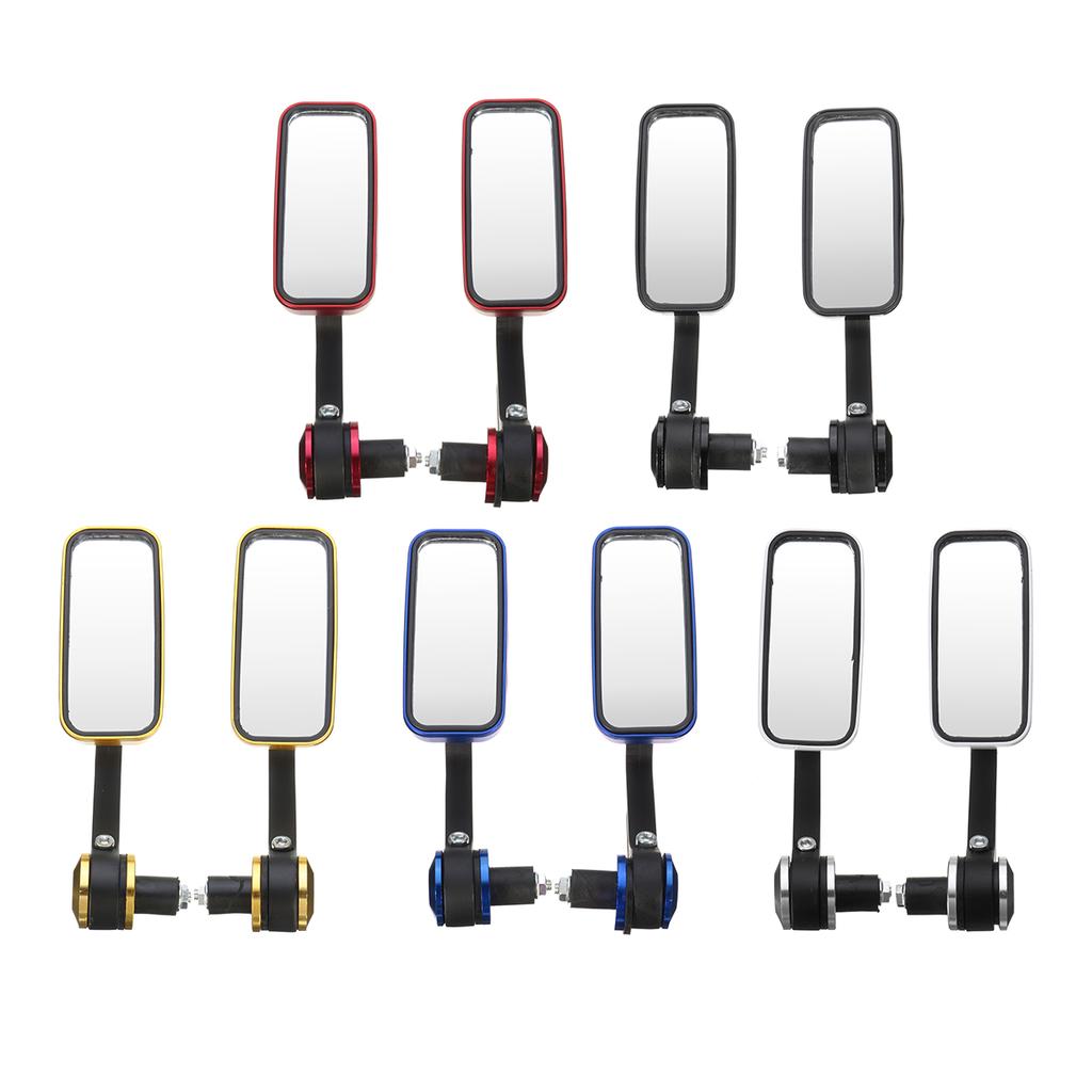 Buy 1 Pair 7 8 Rectangle Motorcycle Aluminum Rear View Side Mirror