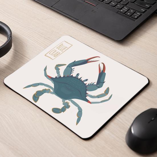 Convenient Colorfast Easy to Clean Lightweight Sea Fish Crab Mousepad ...