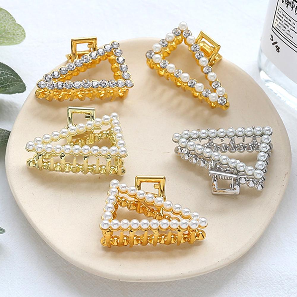 Buy Fashion Girl Hair Claw Geometric Imitation Hairpin Triangle Shape ...
