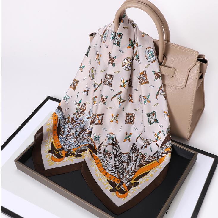 Buy Tailored 70*70CM Small Square Scarf, Retro Three-Dimensional Letter ...