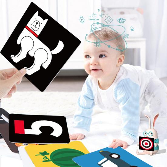 Buy 20Pcs Infant Visual Stimulation Card Eco-friendly High Clarity Tear ...
