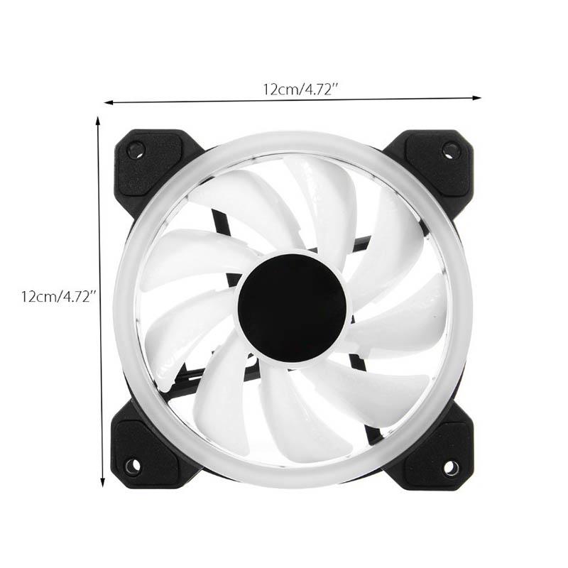 RGB PC Fan 12V 6 Pin 12cm Soğutma Soğutucu Fanı Bilgisayar Sessiz Oyun ...