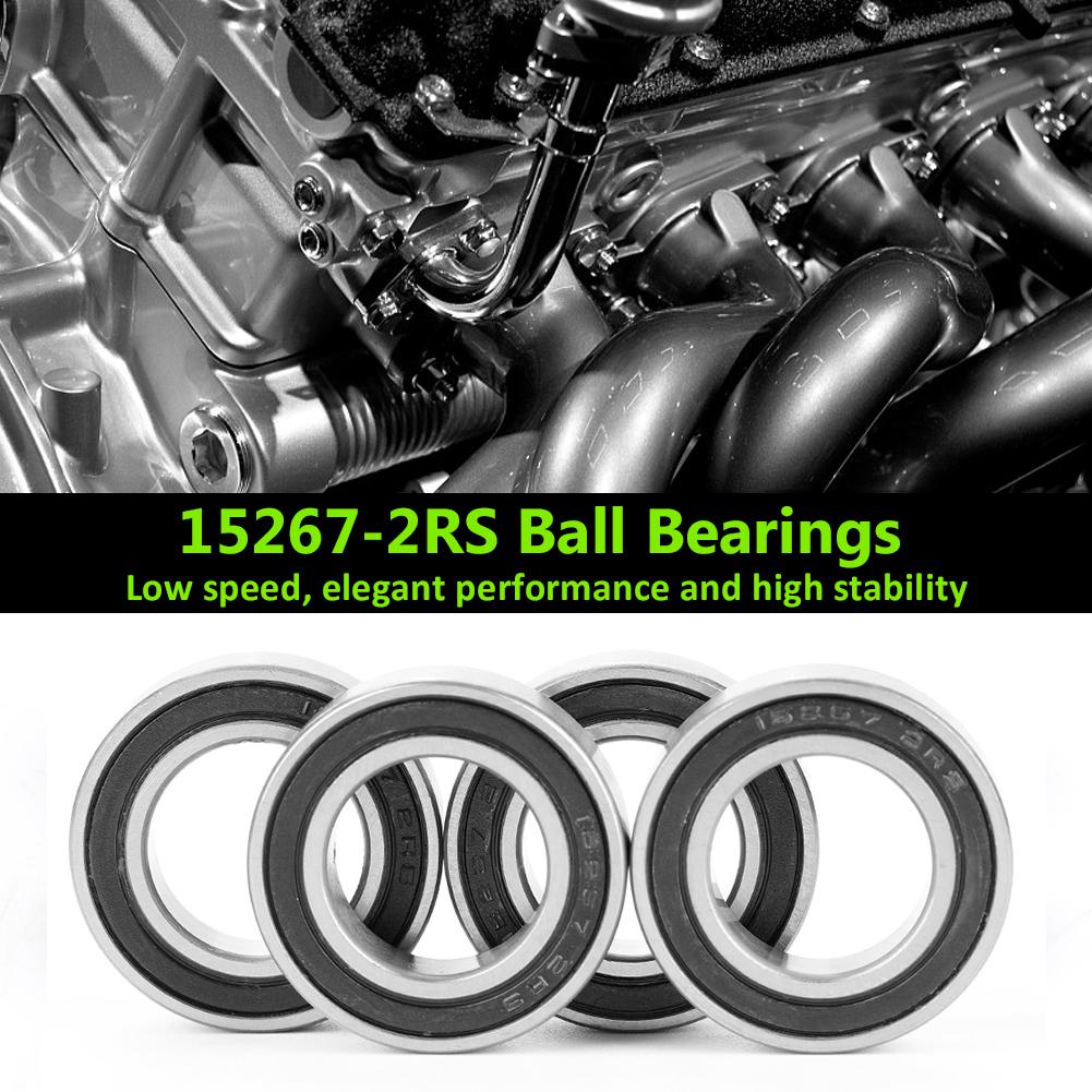 Buy 4Pcs 15267-2Rs Rubber Sealed Deep Ball Bearing 15X26X7 Mm at ...