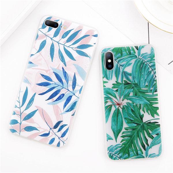 Buy For iPhone X Leaf Phone Cases For iPhone 6 6S Plus 7 8 Plus ...
