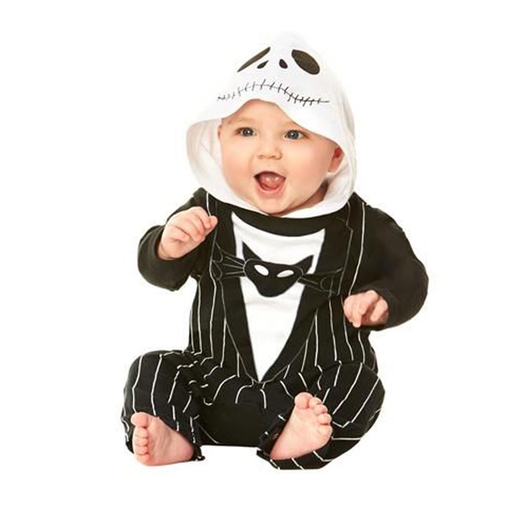 Koop Newborn Baby Girls Print Halloween Hooded Romper Jumpsuit Costume | online bestellen bij Joom