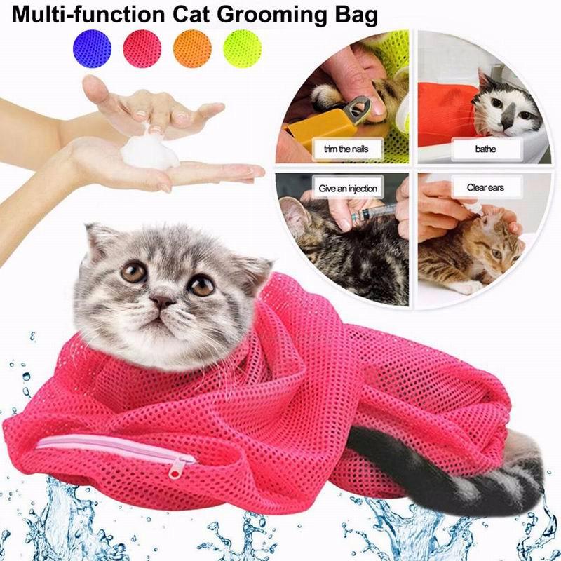 Buy Adjustable Claw Nail Trimming Injecting Examing Bath Bags Clean Pet ...