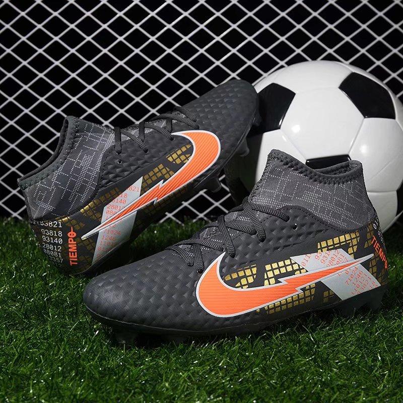 Buy Male Football Soccer Boots Athletic Soccer Shoe Leather Soccer ...