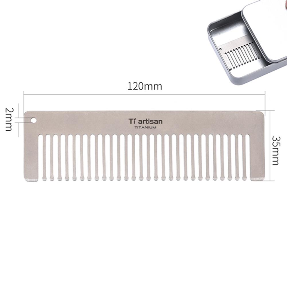 Satın alın Anti-Static Titanium Comb Compact Hair Beard Lightweight ...