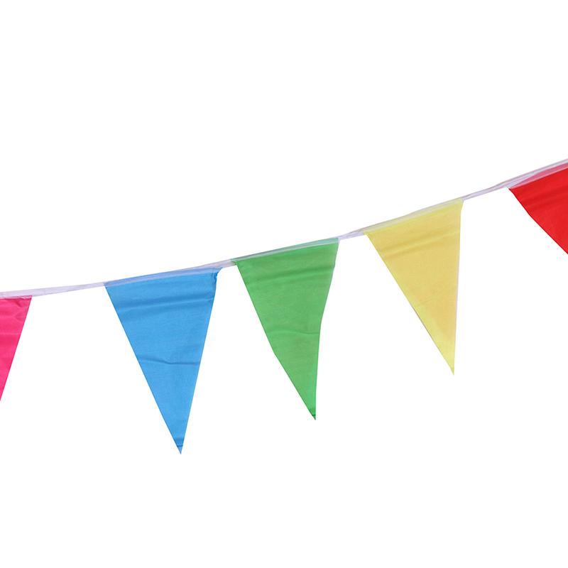 Buy 8 M Colorful Triangle Flag Pennant String Banner Festival Party ...