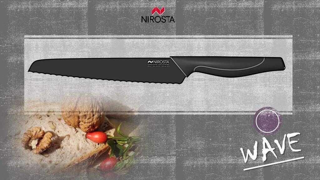Buy Nirosta 43737 wave bread knife, fackelmann polypropylene at ...