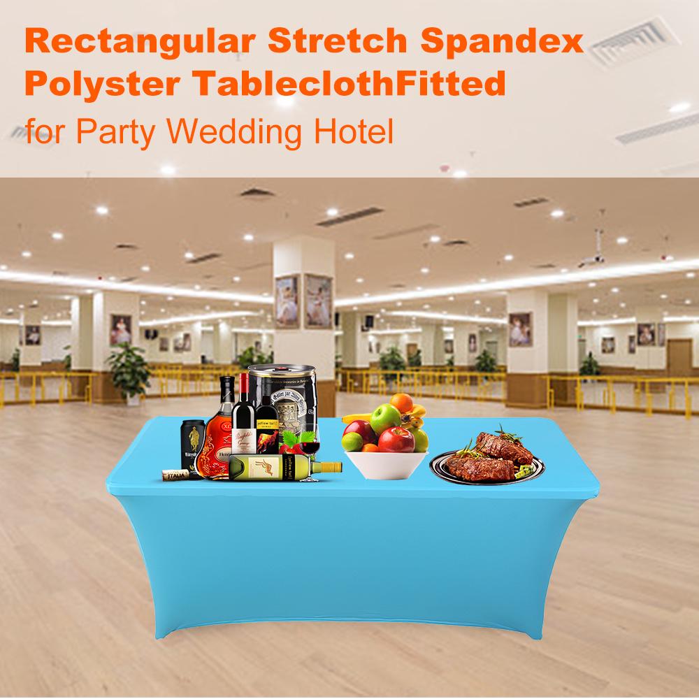 Satın alın 6ft Rectangular Stretch Spandex Polyster Table Cover 72inch ...