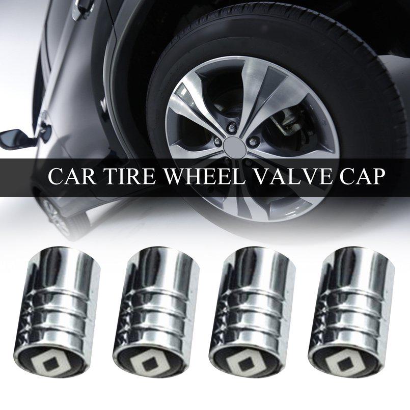 ICOCO 4PCS/SET Car-Styling Wheel Tire Valve Tyre Caps Metal Valve Cap ...