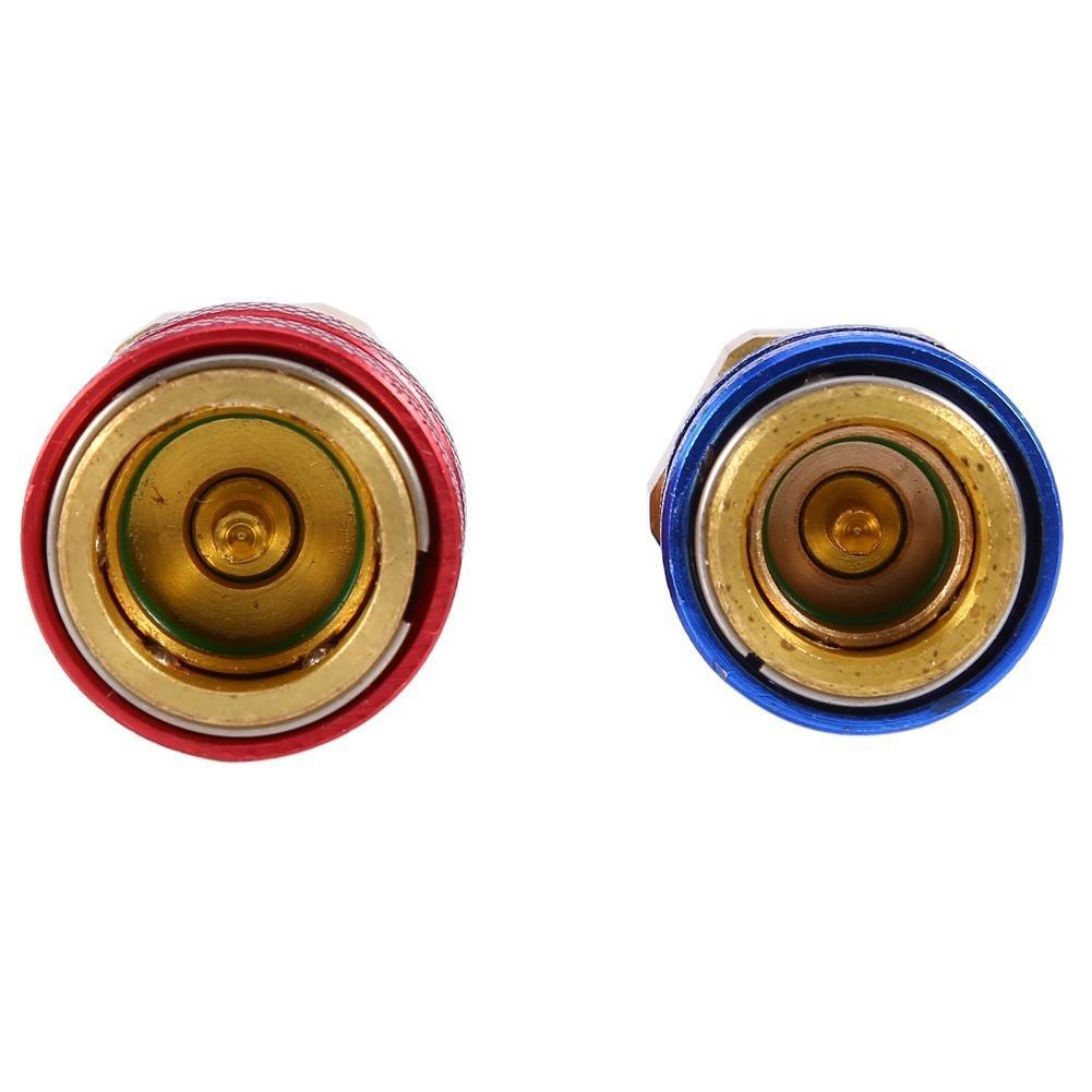 Buy R134a Auto Quick Couplers Bass Connector Low & High Side AC ...