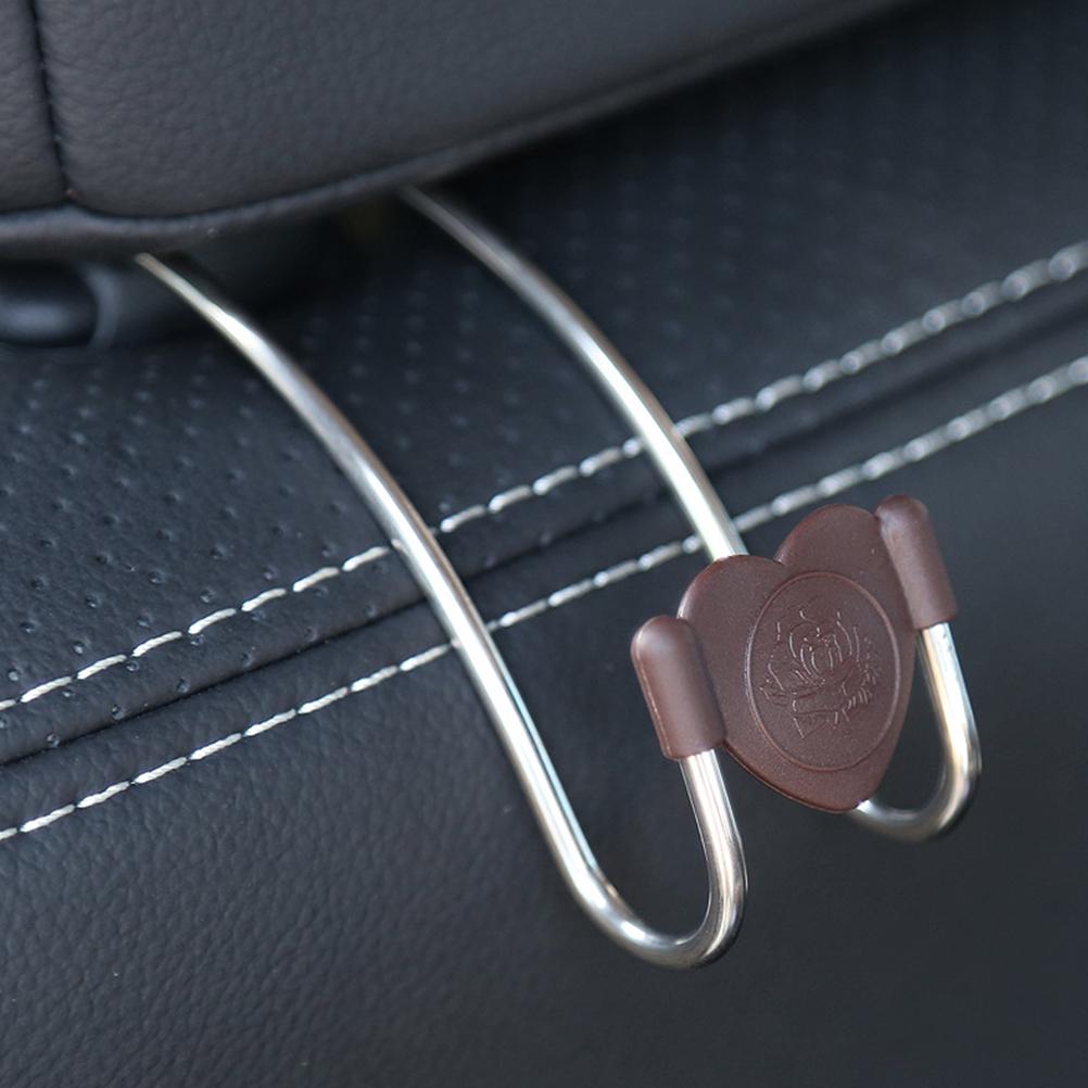 Buy 8PCS Car Hooks Back Seat Hooks Stainless Steel Household Auto Hooks ...