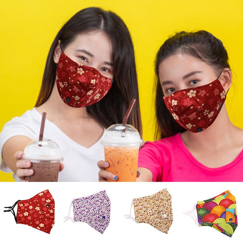 Buy Reusable Dustproof Easy To Drink Mask Adult Washable Cloth ...
