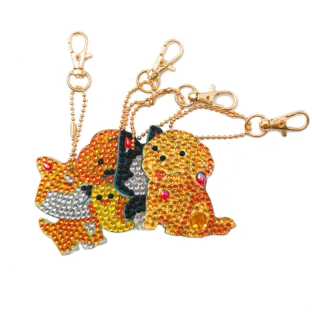 Buy [BD57] Full Drill 5D DIY Diamond Painting Key Chains Keyring ...