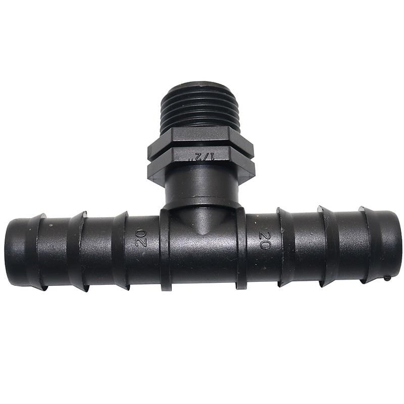 Buy 5 Pcs DN16,DN20 Water Pipe Garden Hose Barbed Tee Connectors Micro ...