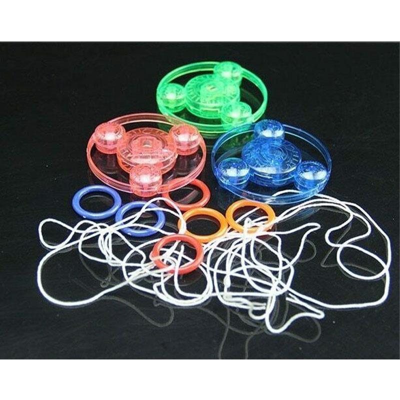 Buy Top Flash Pull Line Flywheel Glow Flywheel Toys Luminous Flying ...