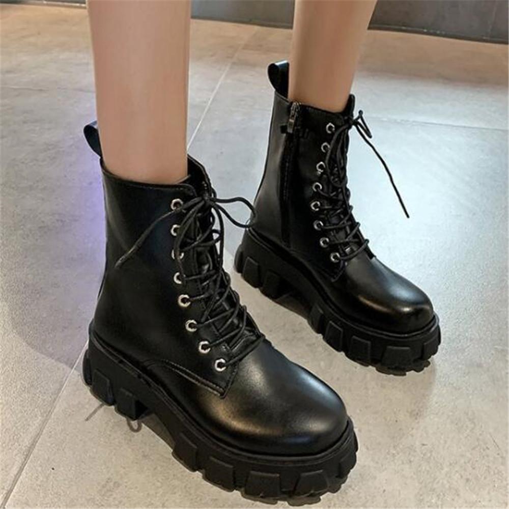 Satın alın est Women Ankle Boots Platform Chain Decoration Trendy ...