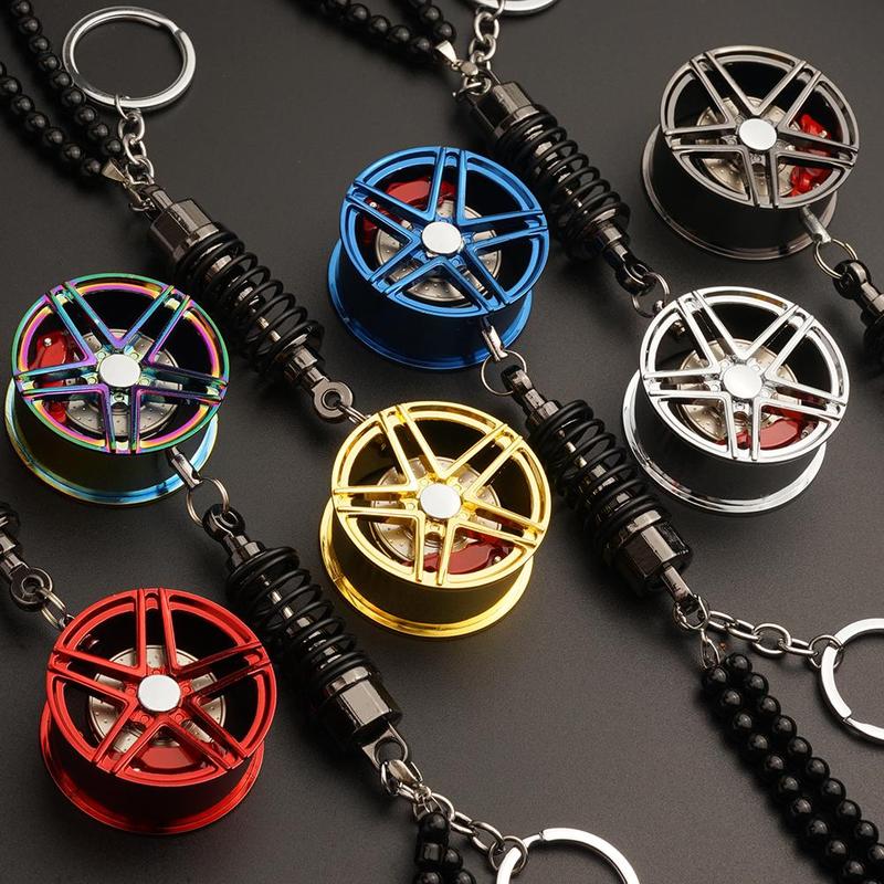 Buy Car Styling Rearview Mirror Pendants Ornaments Aluminum Alloy Wheel ...