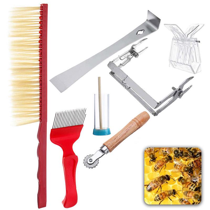 Buy 7 In 1 Bee Tool Scraper Practical Equipment Tamer Beekeeping Set ...