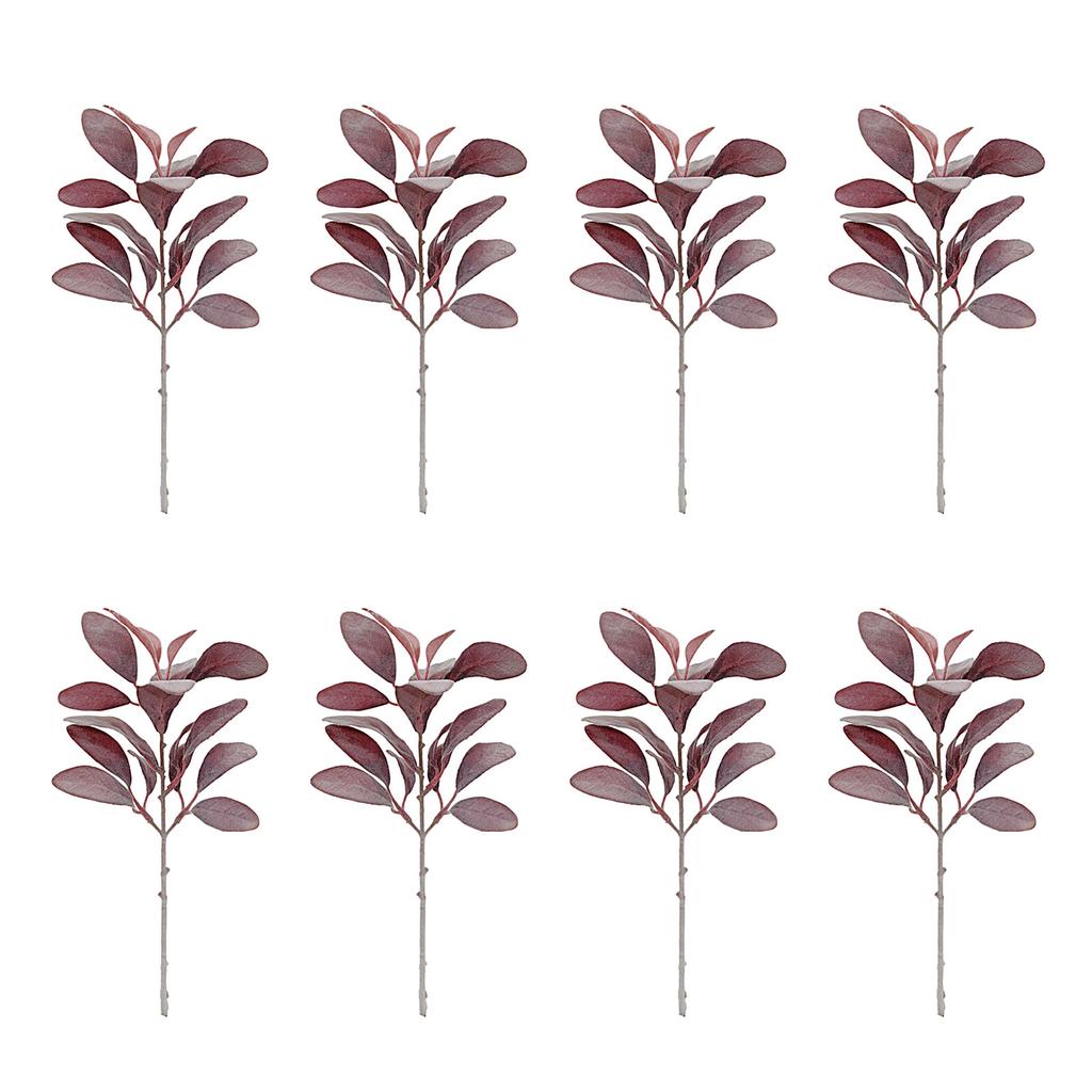 Buy Artificial Leaves Flocking Leaf Flower Arrangement Accessories ...