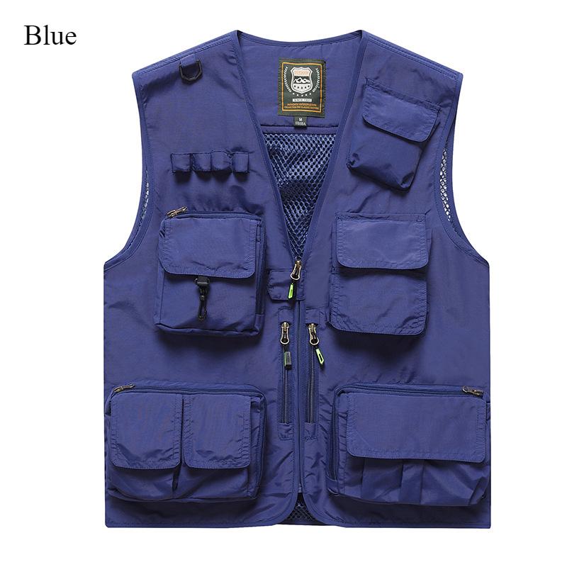 Kúpiť Winter Men's Casual Vest Outdoor Multi-pocket Photography Fishing ...