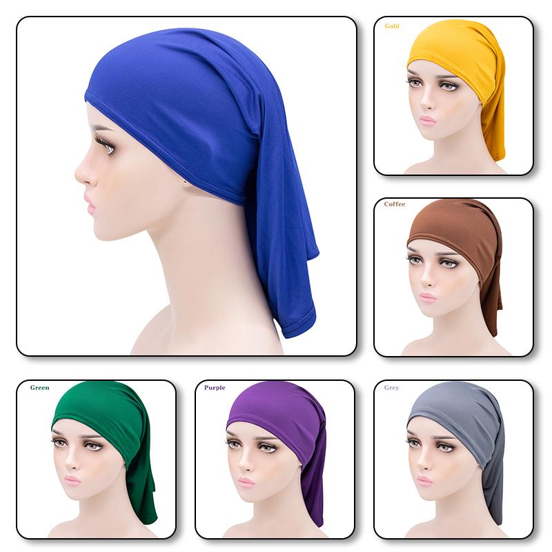 Buy 1PC Scarf Women Men Head Wrap Muslim Turban Soft Muslim Turban Hat ...